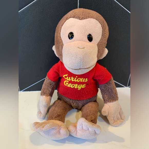 Toys | Curious George Monkey 14 Plush Gund Universal Studios Red Shirt ...